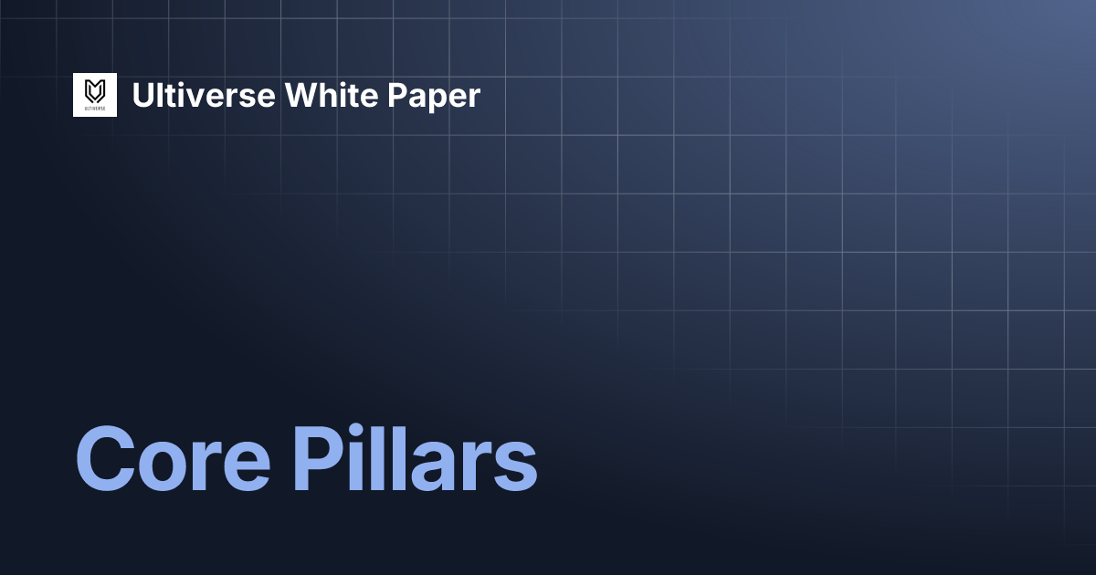 Core Pillars | Ultiverse White Paper